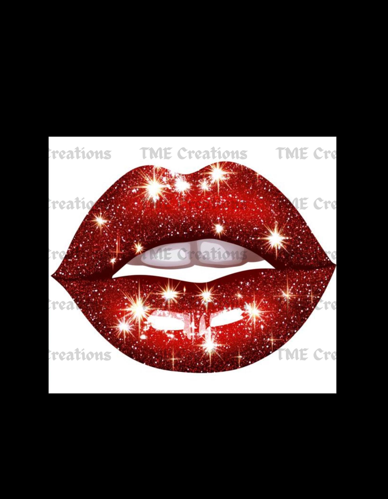 Glitter Lips Clipart Sequin Kiss PNG Bundle Makeup Graphics for ...