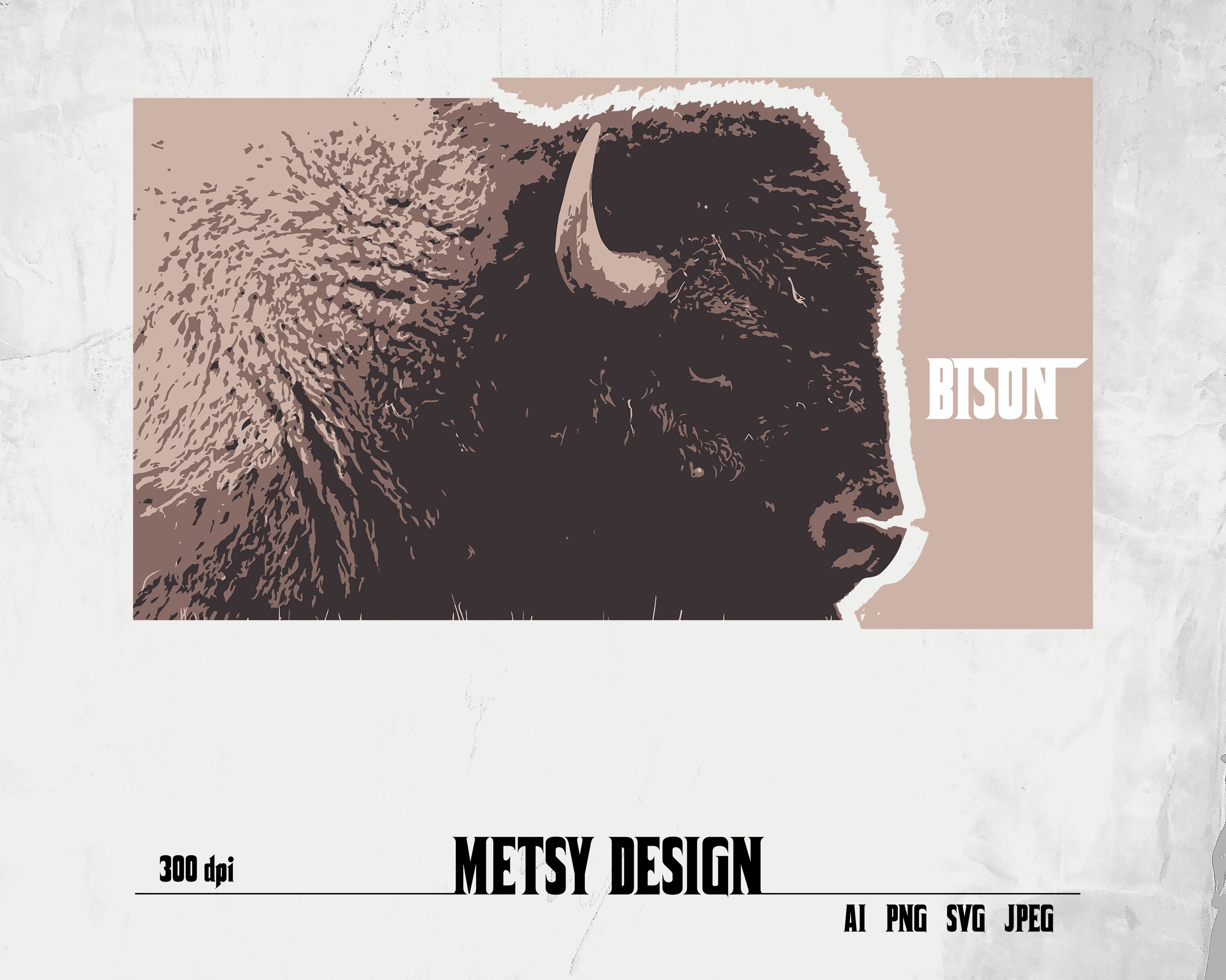 Bison png, bison svg, bison jpeg, bison ai - Etsy Portugal