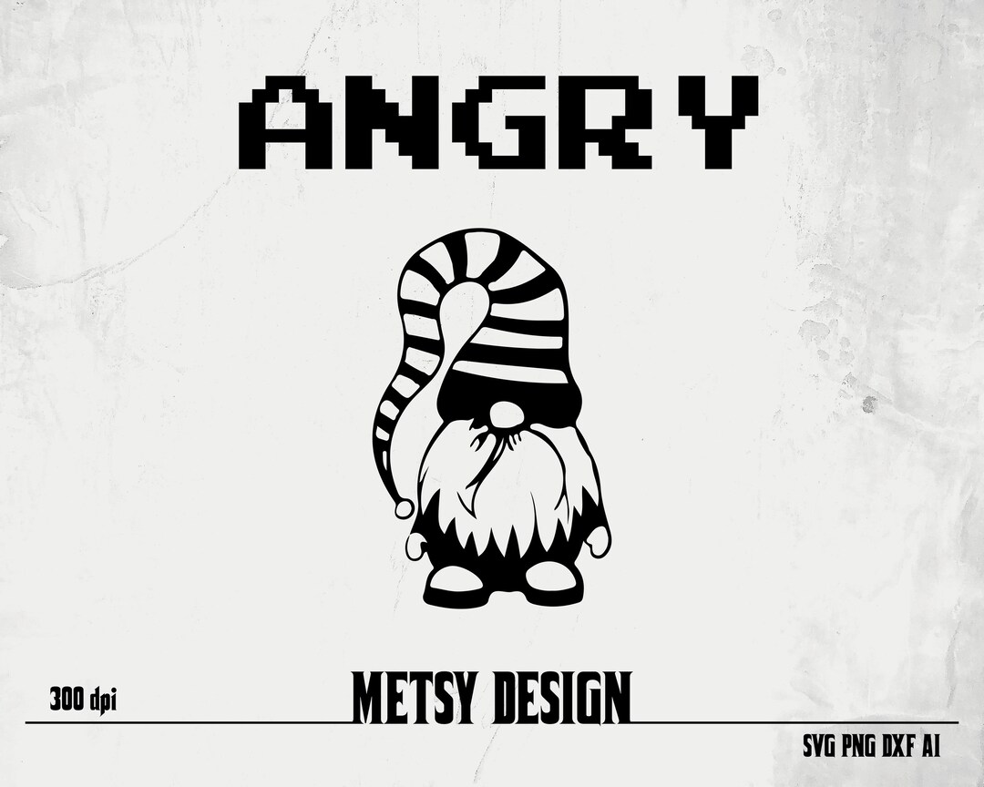 Angry Dwarf Svg Christmas Png New Angry Dwarf Ai Angry - Etsy