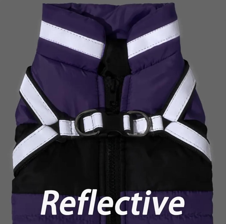 Custom Dog Jacket With Harness, Waterproof Dog Coat, Warm Winter Dog ...