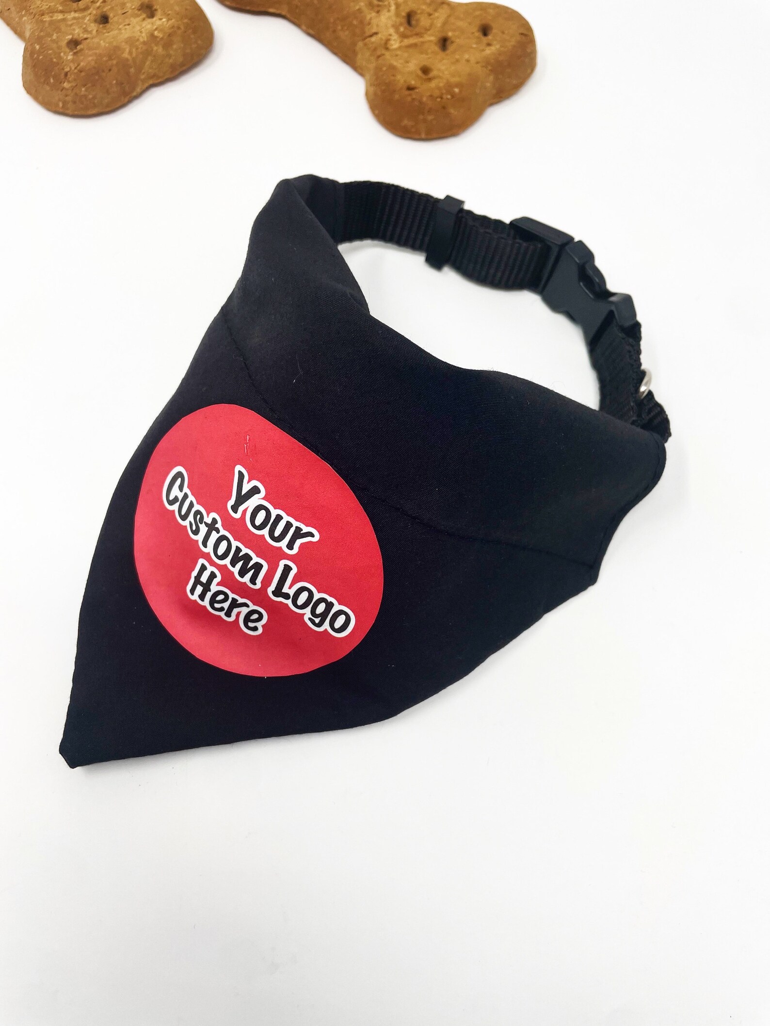Custom Logo Dog Bandana, Business Logo Dog or Cat Bandana, Over the ...
