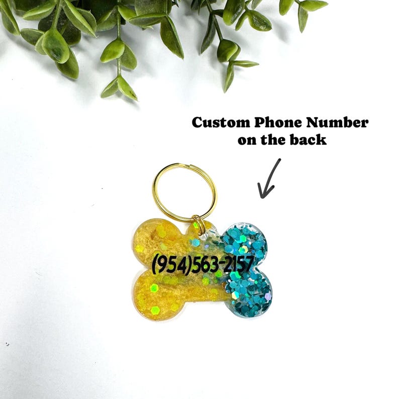 Custom Resin Dog Tag, Resin Dog Tag Personalized, Resin Cat Tag, Pet ID ...