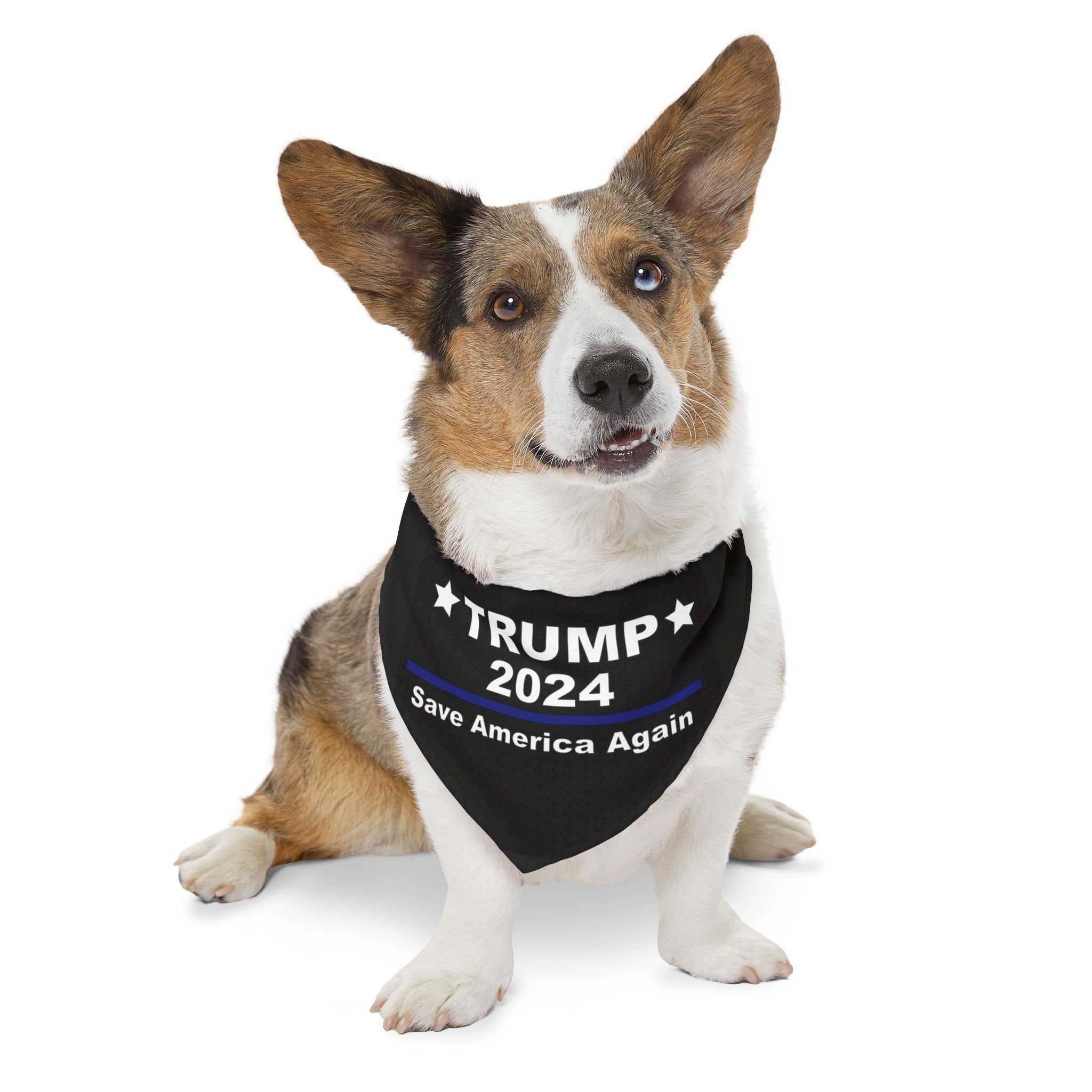 Trump 2024 Dog Bandana, MAGA Pet Bandana, Over Collar, Pro Trump ...
