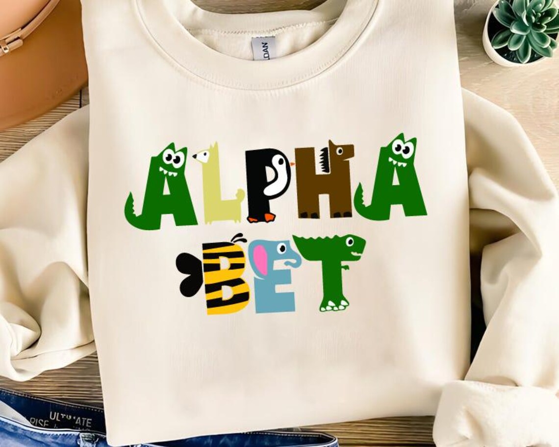 Animals Alpha Bet Funny Cartoon Svg Bundle, Animals Bundle Alpha Beta ...