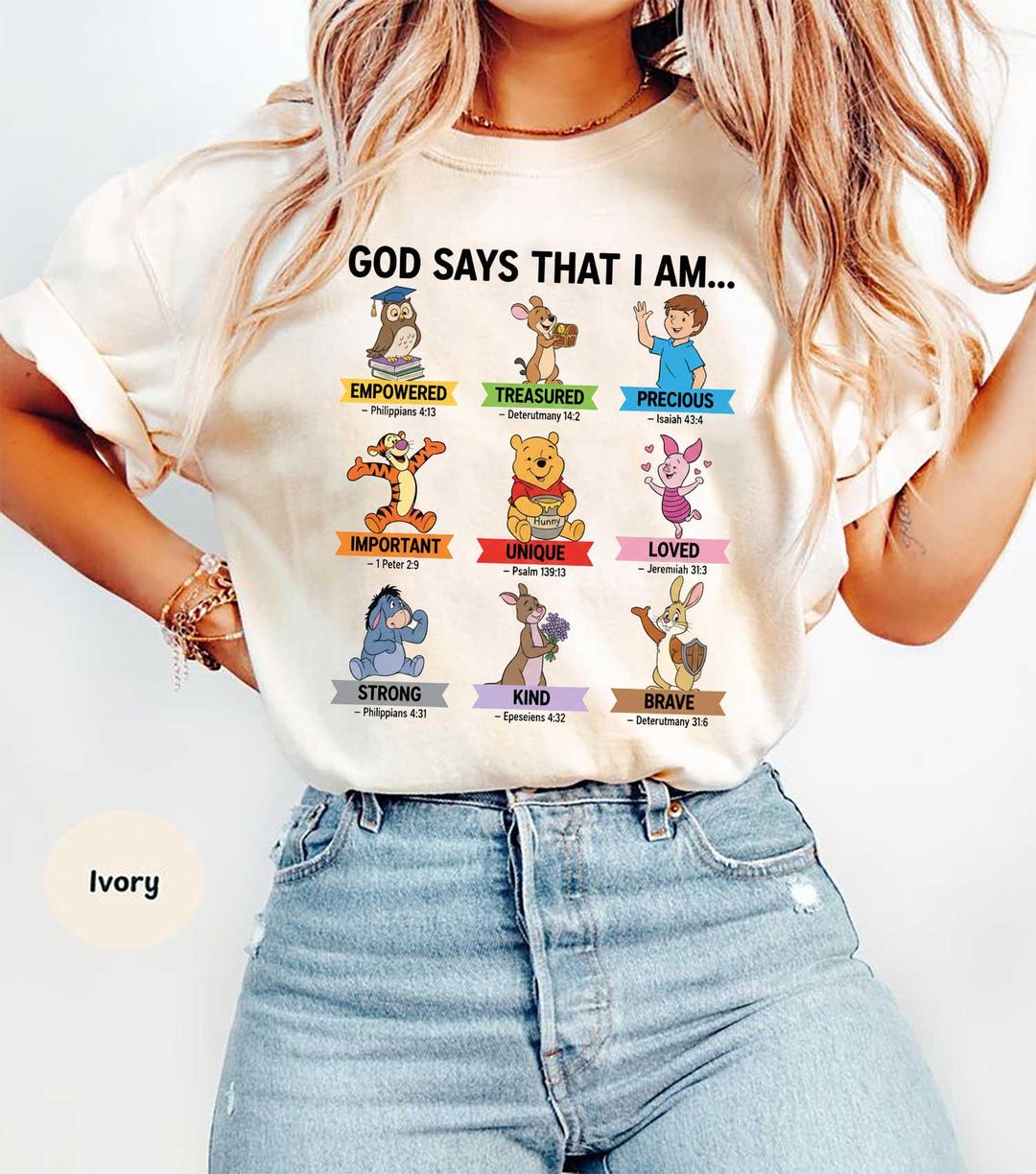 God Say That I Am Winnie the Pooh Comfort Colors Shirts, Pooh Cartoon ...