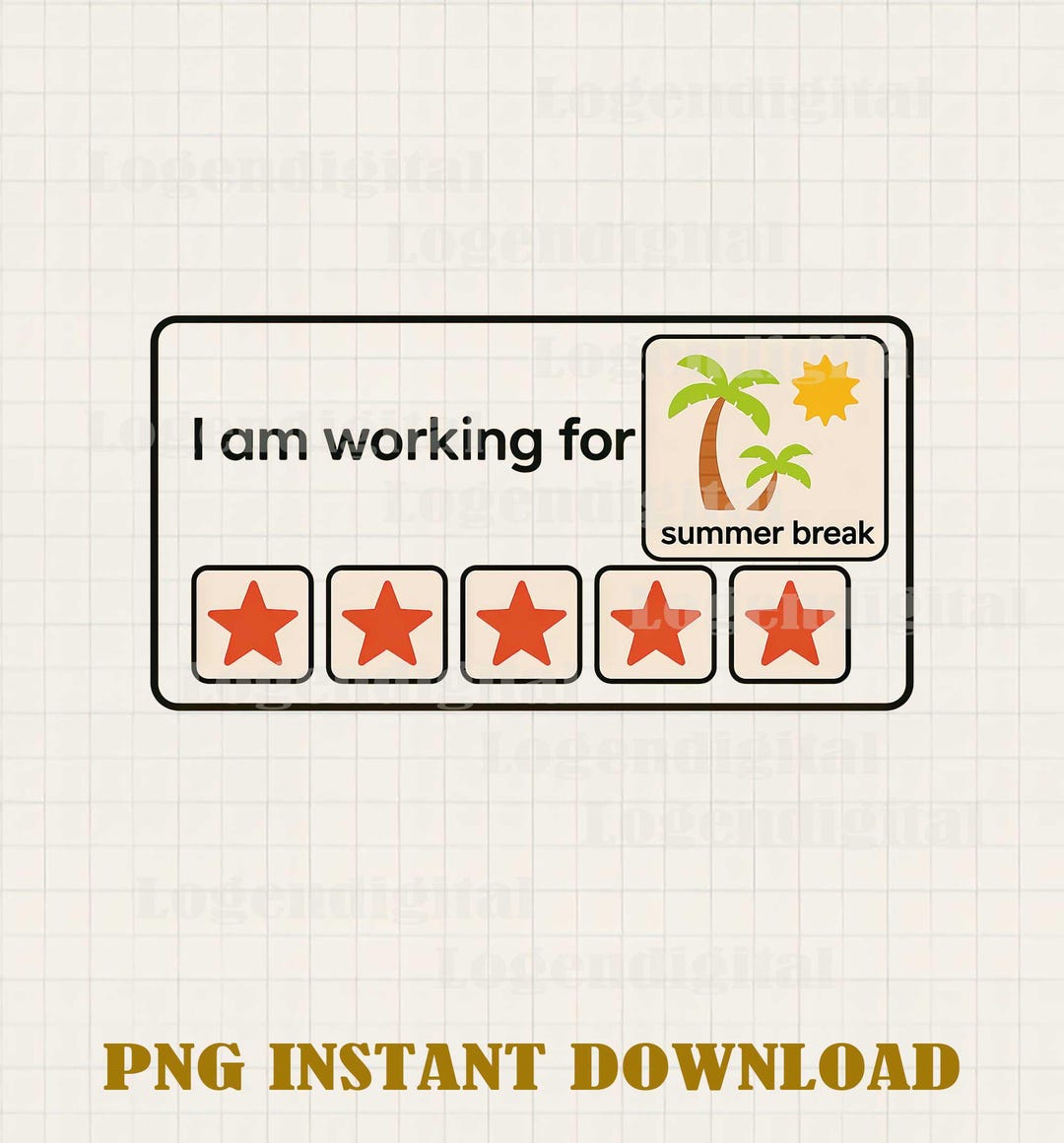 I Am Working for Summer Break Png, Summer Break Png, Summer Holiday ...
