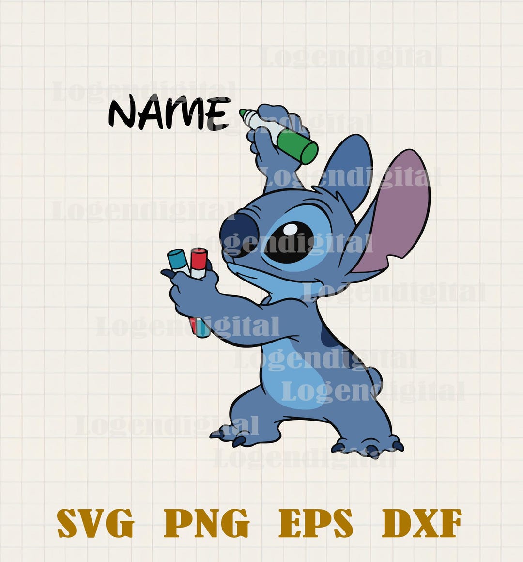 Stitch Custom Name SVG, Disney Stitch Teacher Custom Name Svg Stitch ...