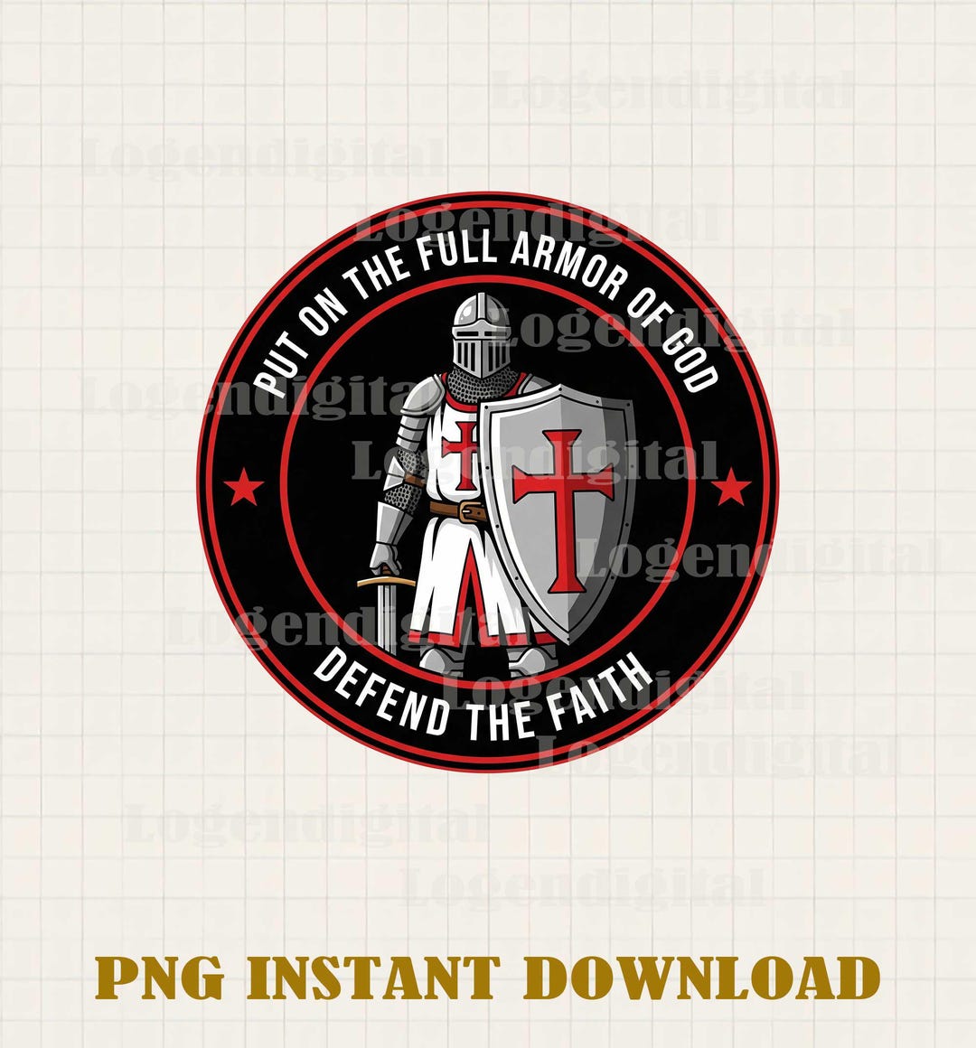 Put on the Full Armor of God Defend the Faith Png, Knight Templar God ...