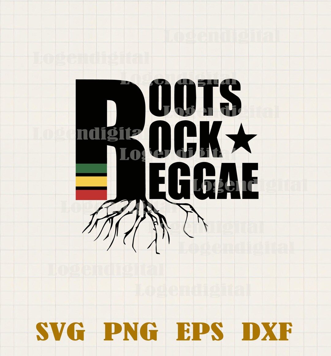 Roots Rock Reggae SVG, Black History Roots Svg, African Roots Reggae ...