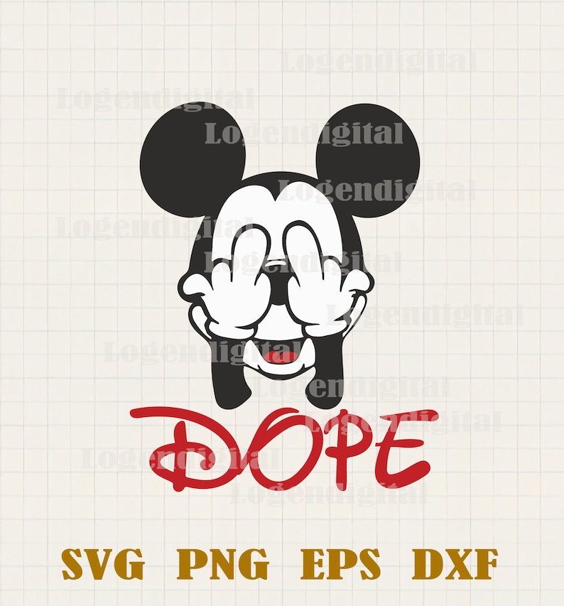 Dope Mickey Svg, Mickey Disney Cartoon Svg, Mickey Svg Png Cricut File ...