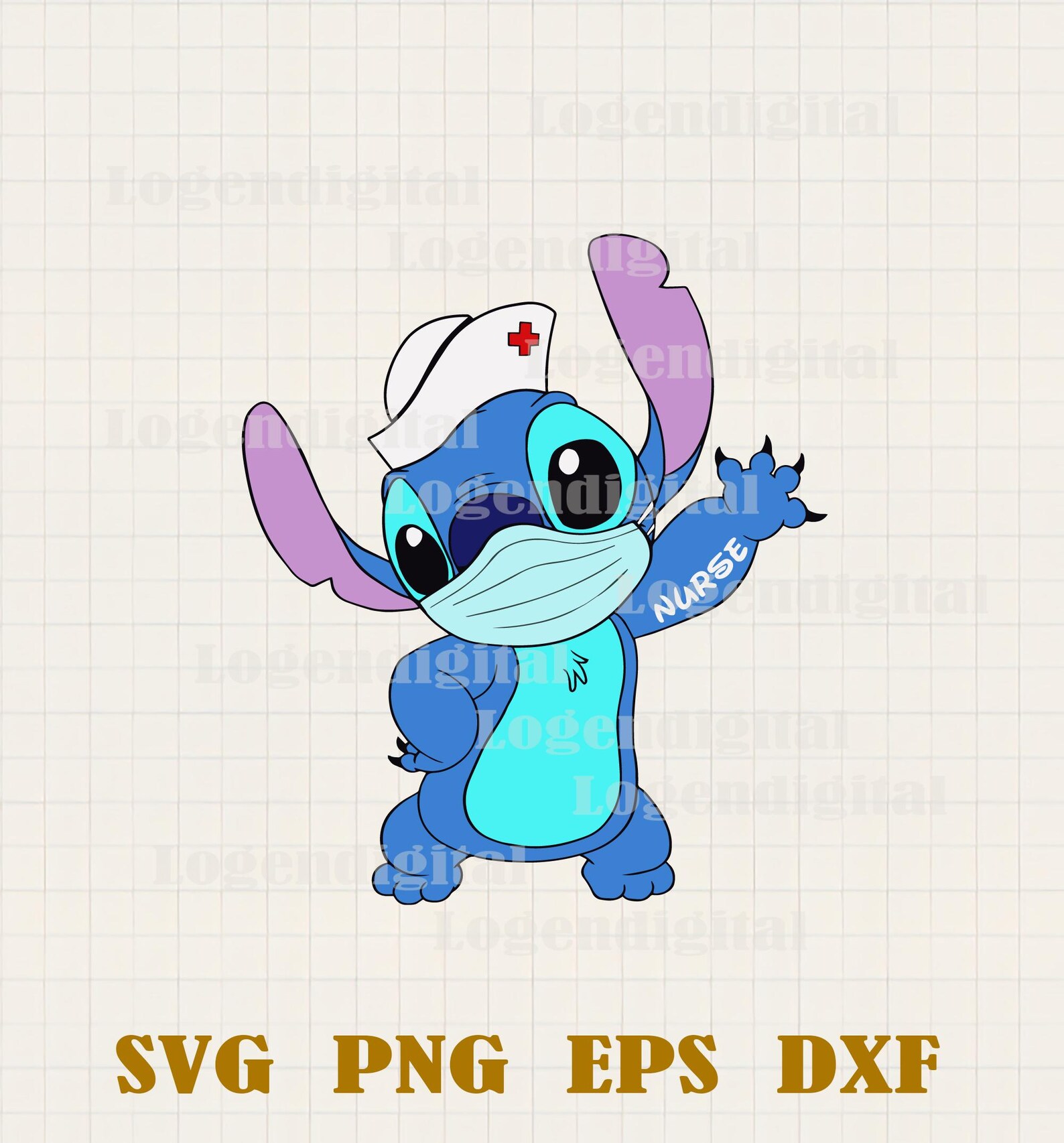 Blue Monster Nurse Cartoon Character Svg, Disney Cartoon Svg, Nurse ...