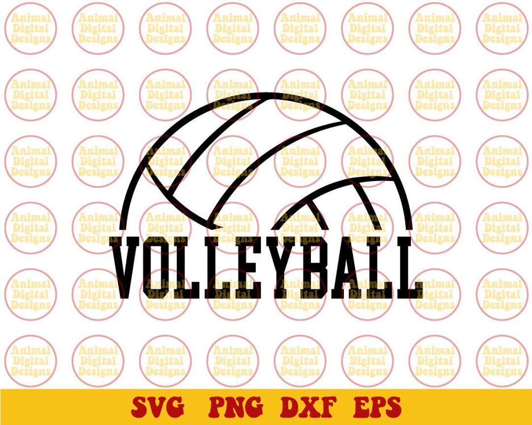 Bold Half Volleyball Svg Volleyball Silhouette Outline Svg Png Dxf Eps ...