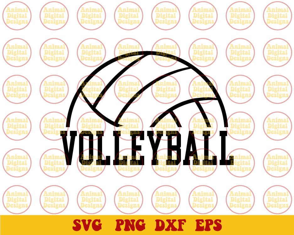 Bold Half Volleyball Svg Volleyball Silhouette Outline Svg Png Dxf Eps ...