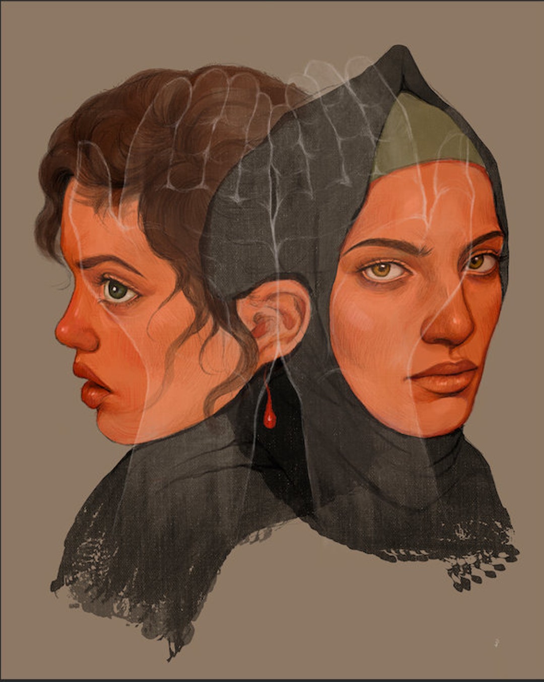 Digital Illustration-israel Palestine War free Palestine - Etsy