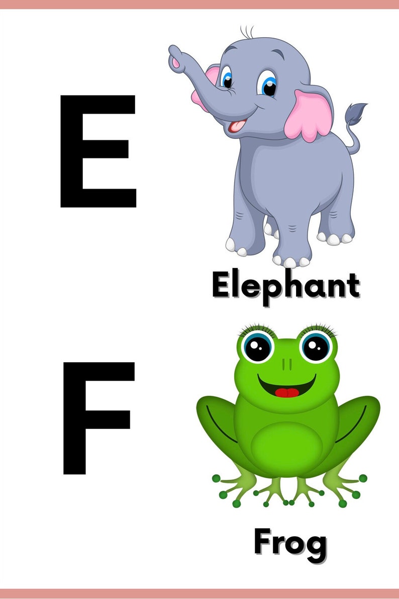 ABCD Alphabet Book Books for Kids Digital Print Instant Download Pdf ...