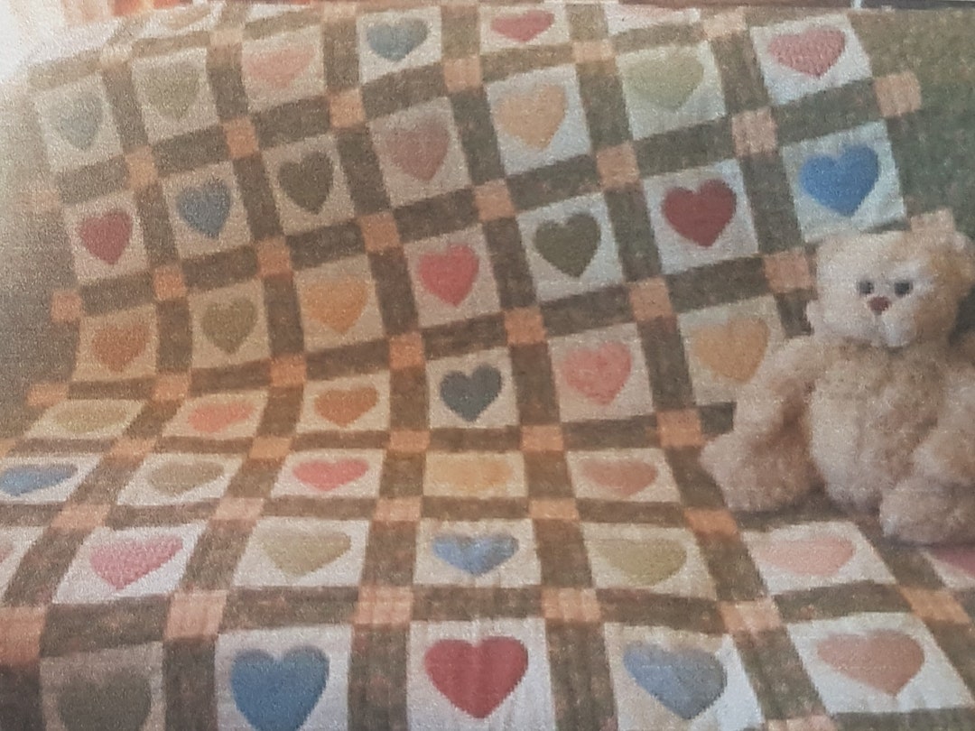 A Digital Pattern for a Throw Size Quilt , Made With Love, With ...