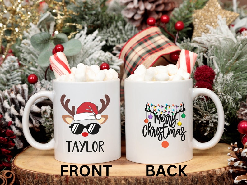 Personalized Christmas Mug, Hot Cocoa Mug, Coffee Mug, Christmas Mug ...