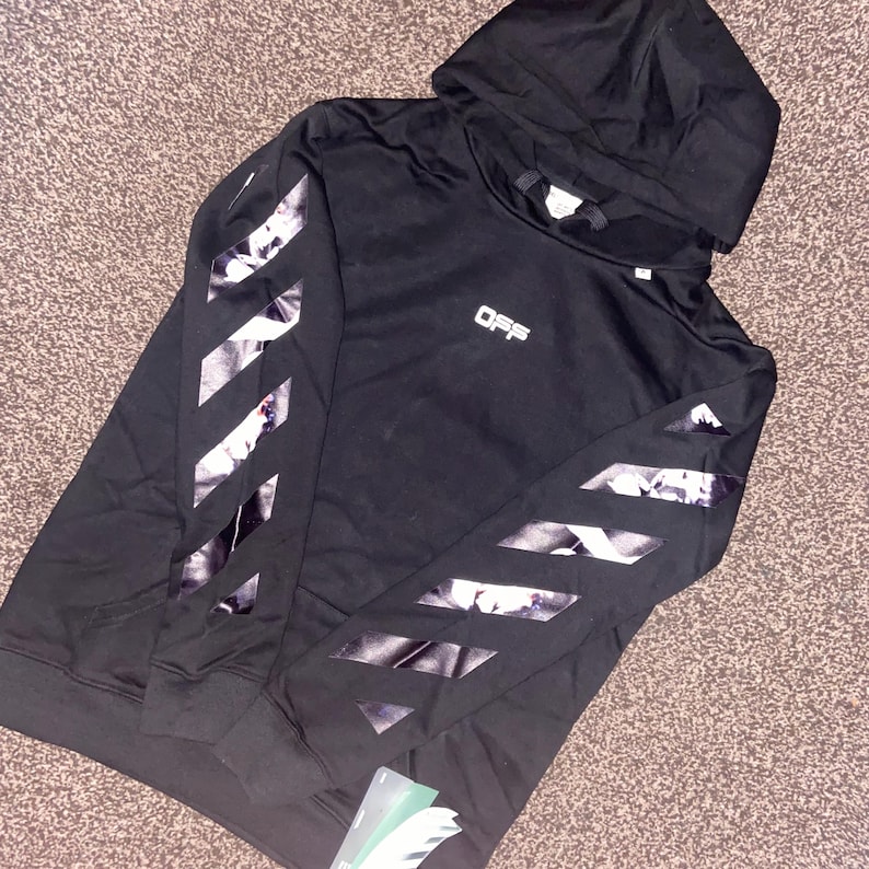 Off White Gradient Arrows Mens Black Hoodie - Etsy
