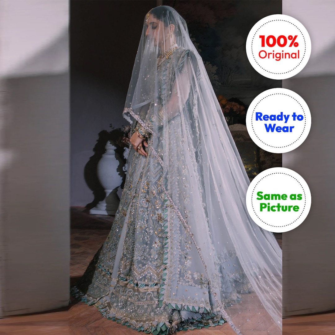 Nikkah Suit Ready to Wear Maxi Pakistani Maxi Suit Indian - Etsy