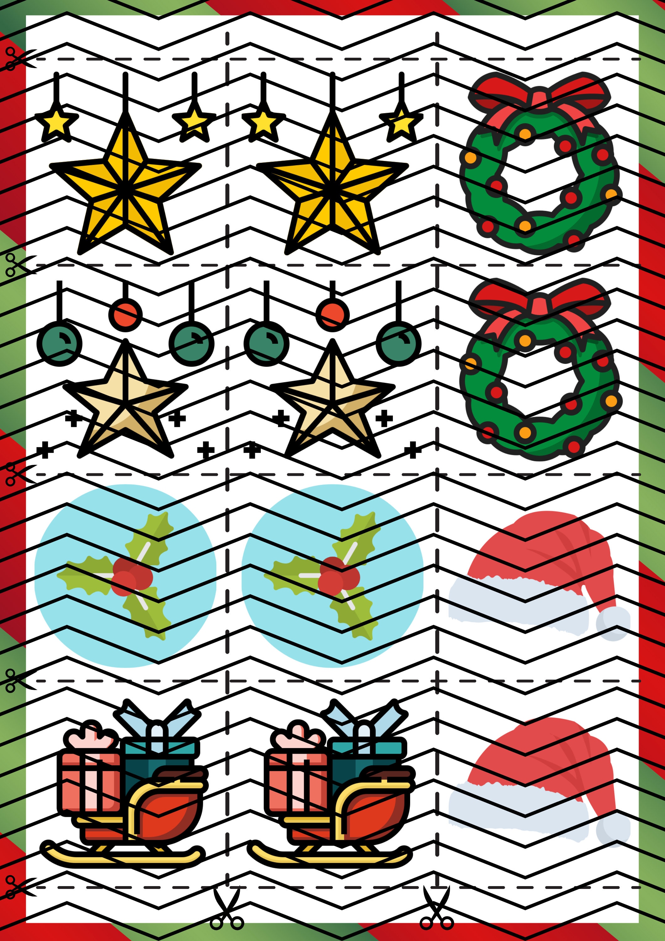 Christmas Matching Game, Ready to Print, PDF File, Christmas Game - Etsy