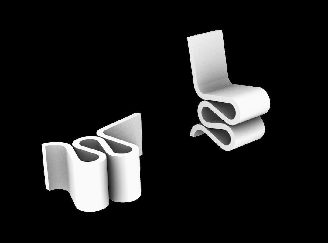 Wiggle Chair by Frank Gehry - 3D Model Printer File Download - Etsy ...