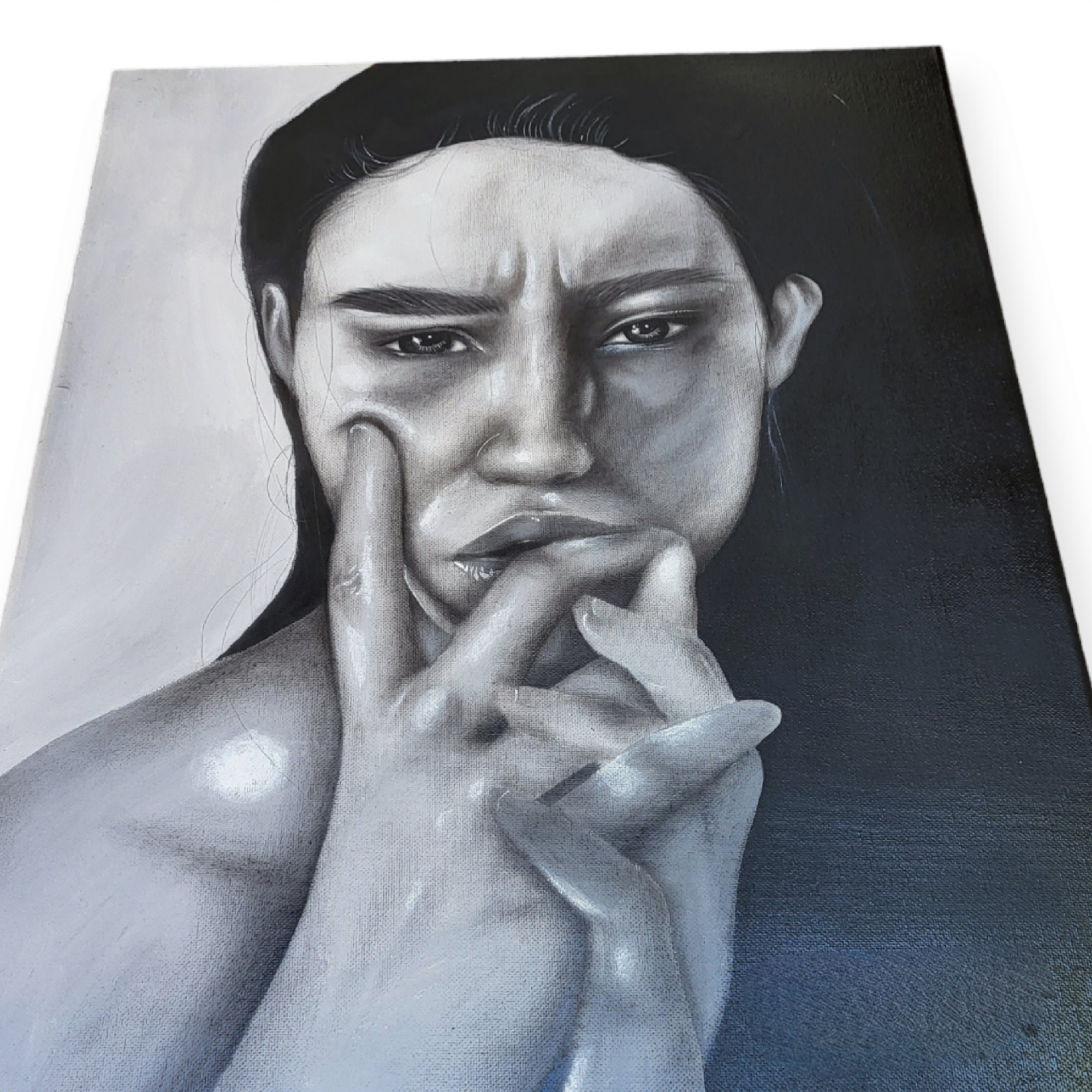 Yin Yang Portrait Painting - Etsy