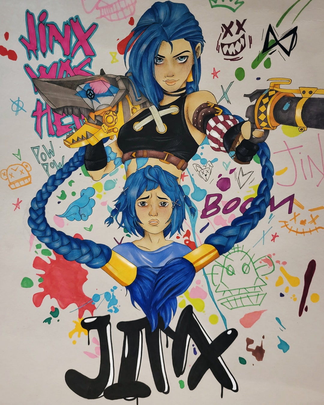 Jinx Original Character Art - Etsy
