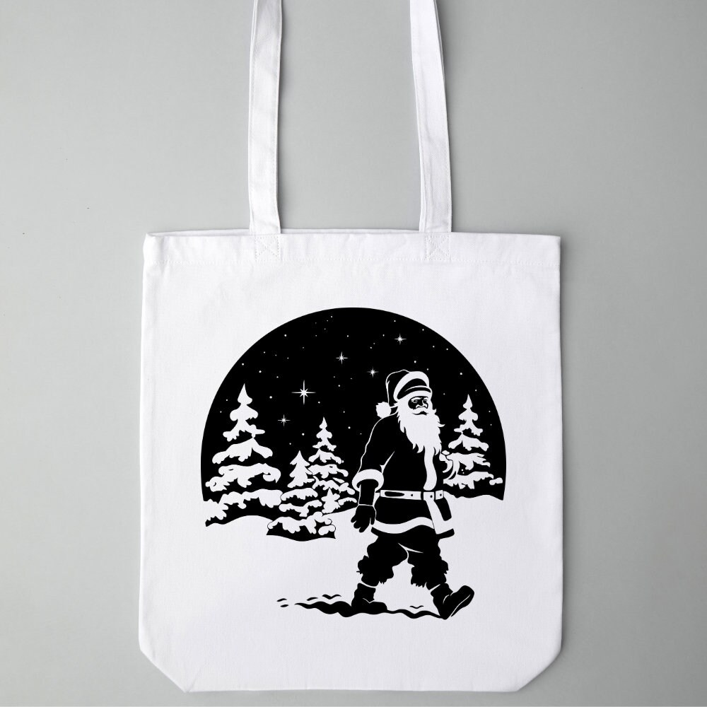 Santa Claus Silhouette Clip Art SVG Santa Klaus Cutting File - Etsy