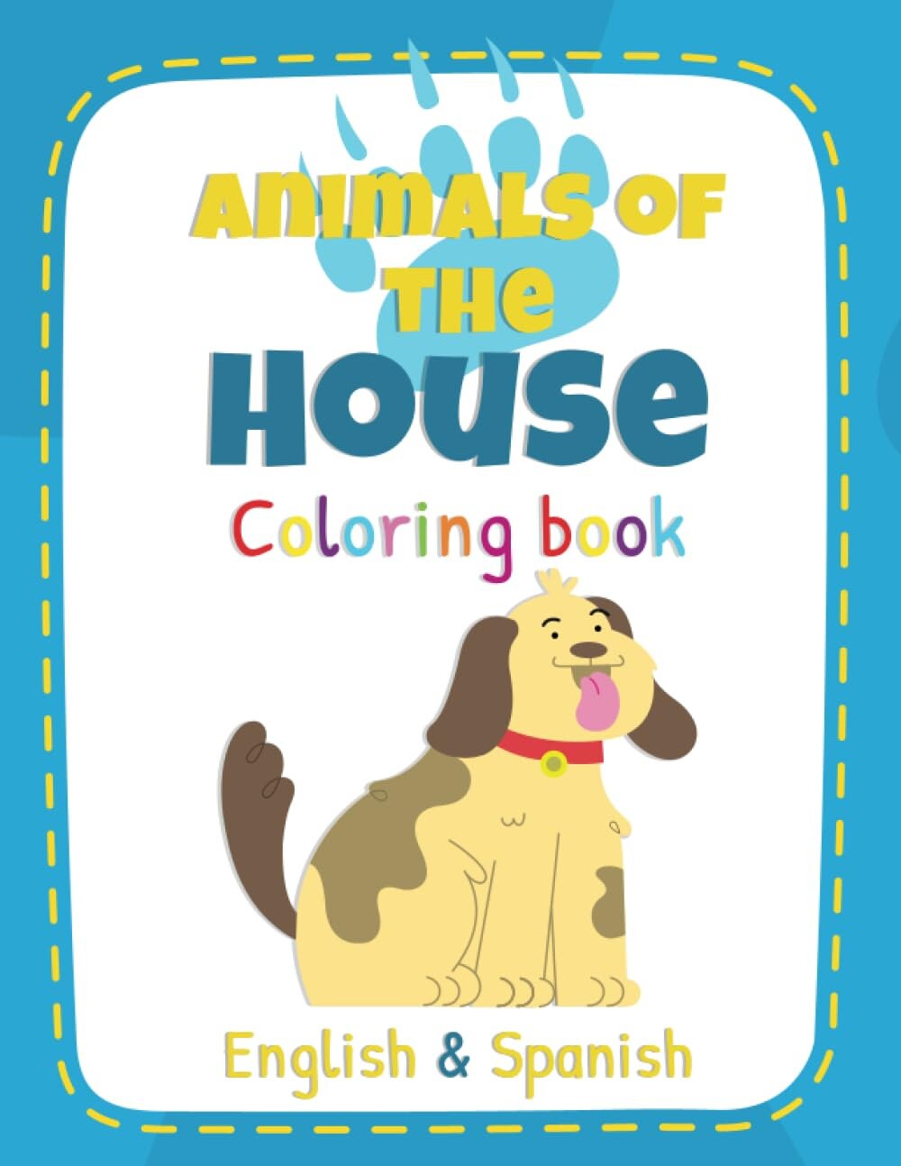 Animals of the House: Coloring Book for Kids in English and Spanish - Etsy