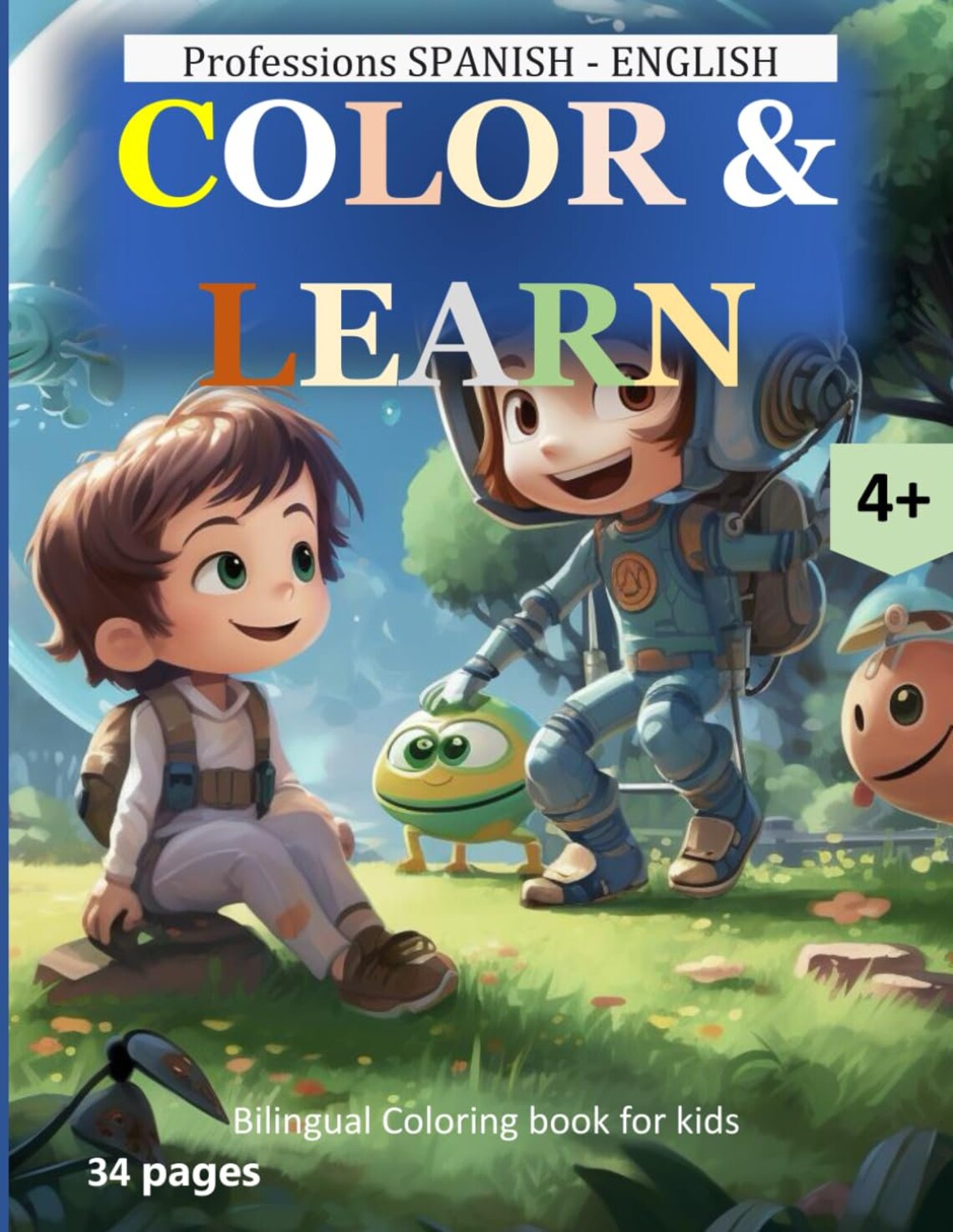 Bilingual Professions Coloring Book for Kids & Toddlers.: Explore ...