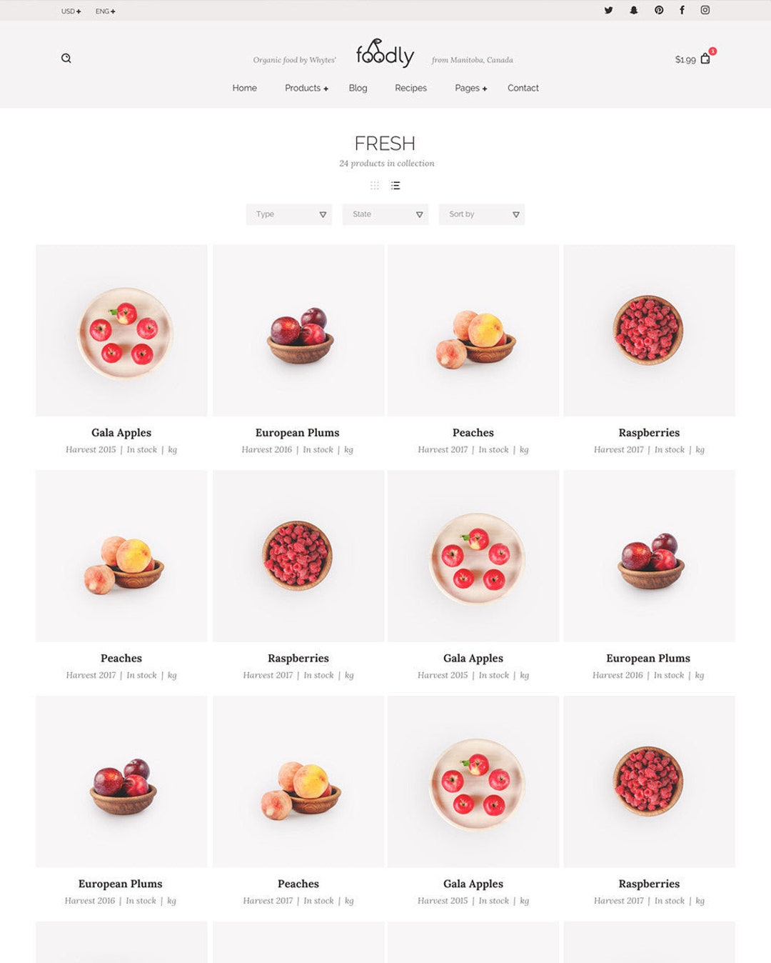 SHOPIFY FOODLY THEME - Etsy