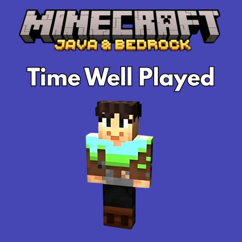 Minecraft - Time Well Played Reward [java & Bedrock PC] | Fast Delivery ...
