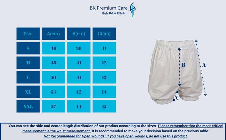 Bkpremiumcare Reusable Adult Diaper - Waterproof, Breathable, Leak ...