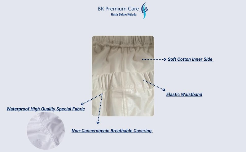 Bkpremiumcare Reusable Adult Diaper - Waterproof, Breathable, Leak ...