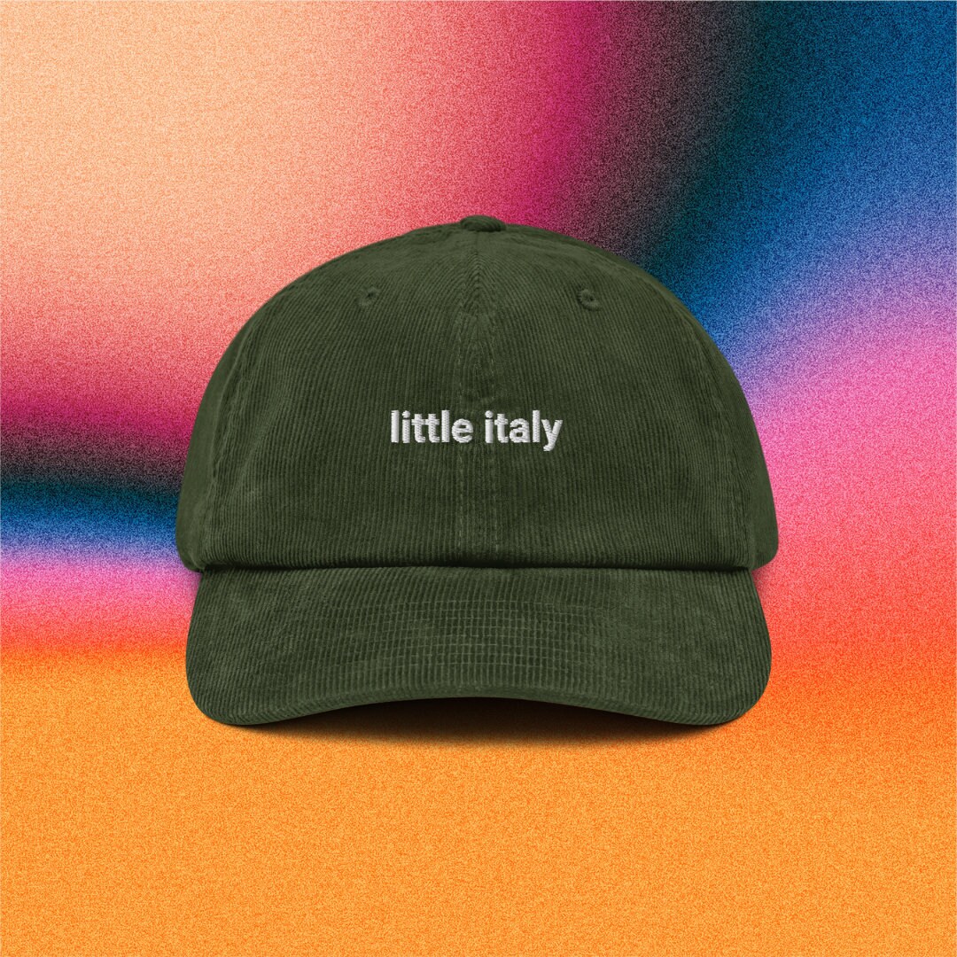 Little Italy Hat New York Hat Corduroy Hat Neighborhood Hat Dad Hat New ...