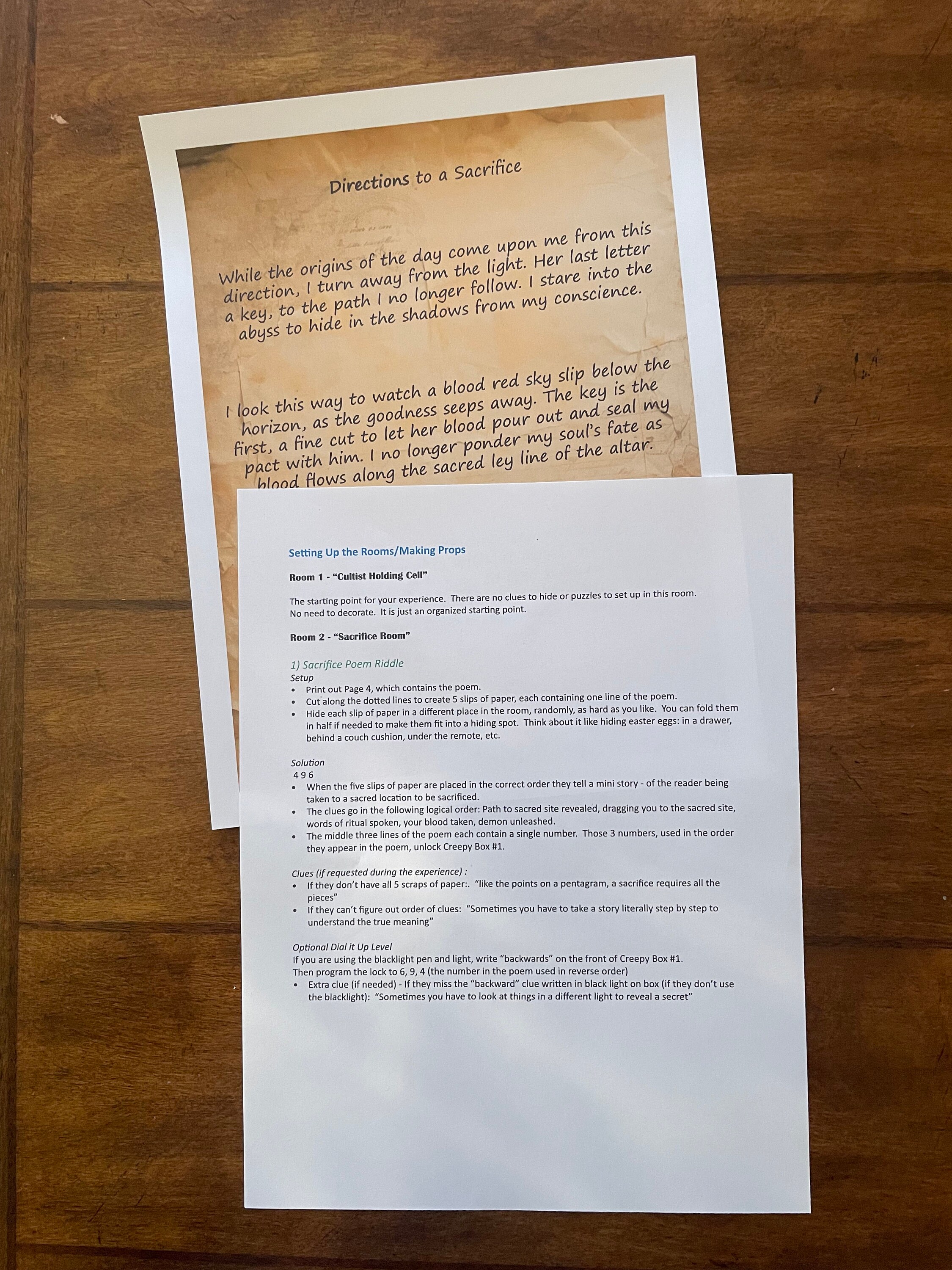 Horror Themed Escape Room Digital Download at Home Fun - Etsy