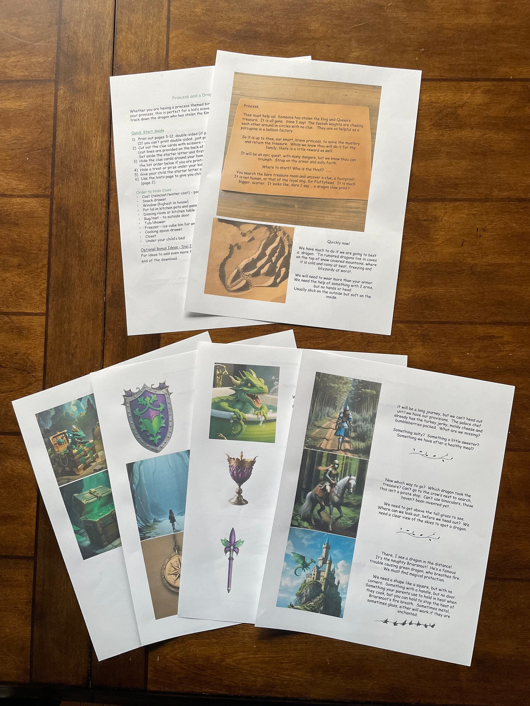 Princess Scavenger Hunt Digital Download PDF Print at - Etsy