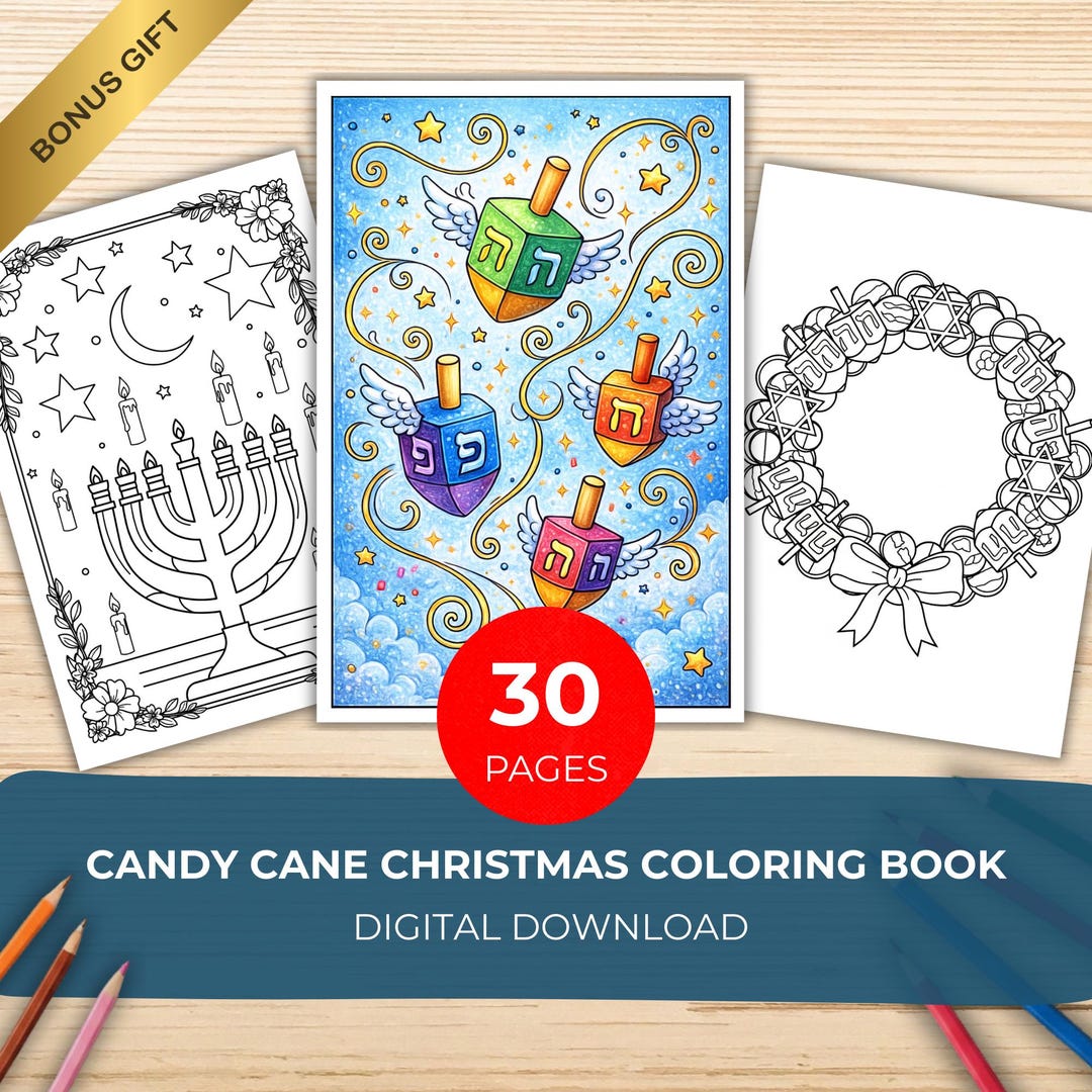 Coloriages Hanoucca - 30 modèles Fête des lumières | Imprimables de ...