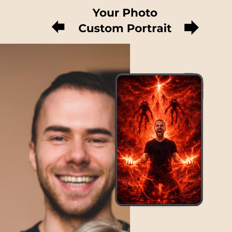Dark Fantasy Inverted World Portrait From Photo | Custom Shadow Realm ...