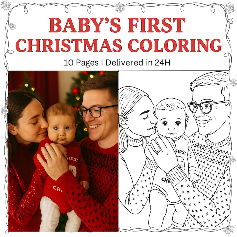 Baby's First Xmas Page - Etsy