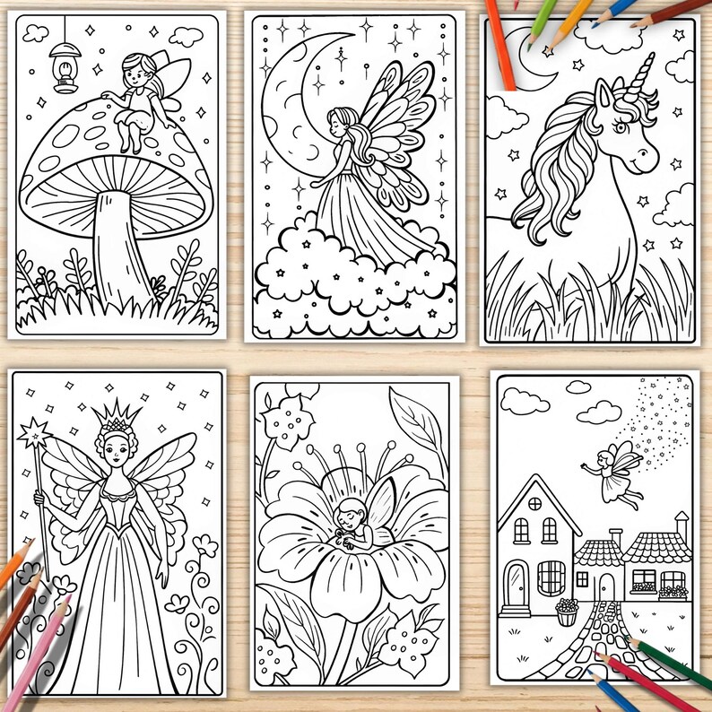 Enchanted Mythical Creatures Coloring Pages | 35 Stunning Fantasy ...