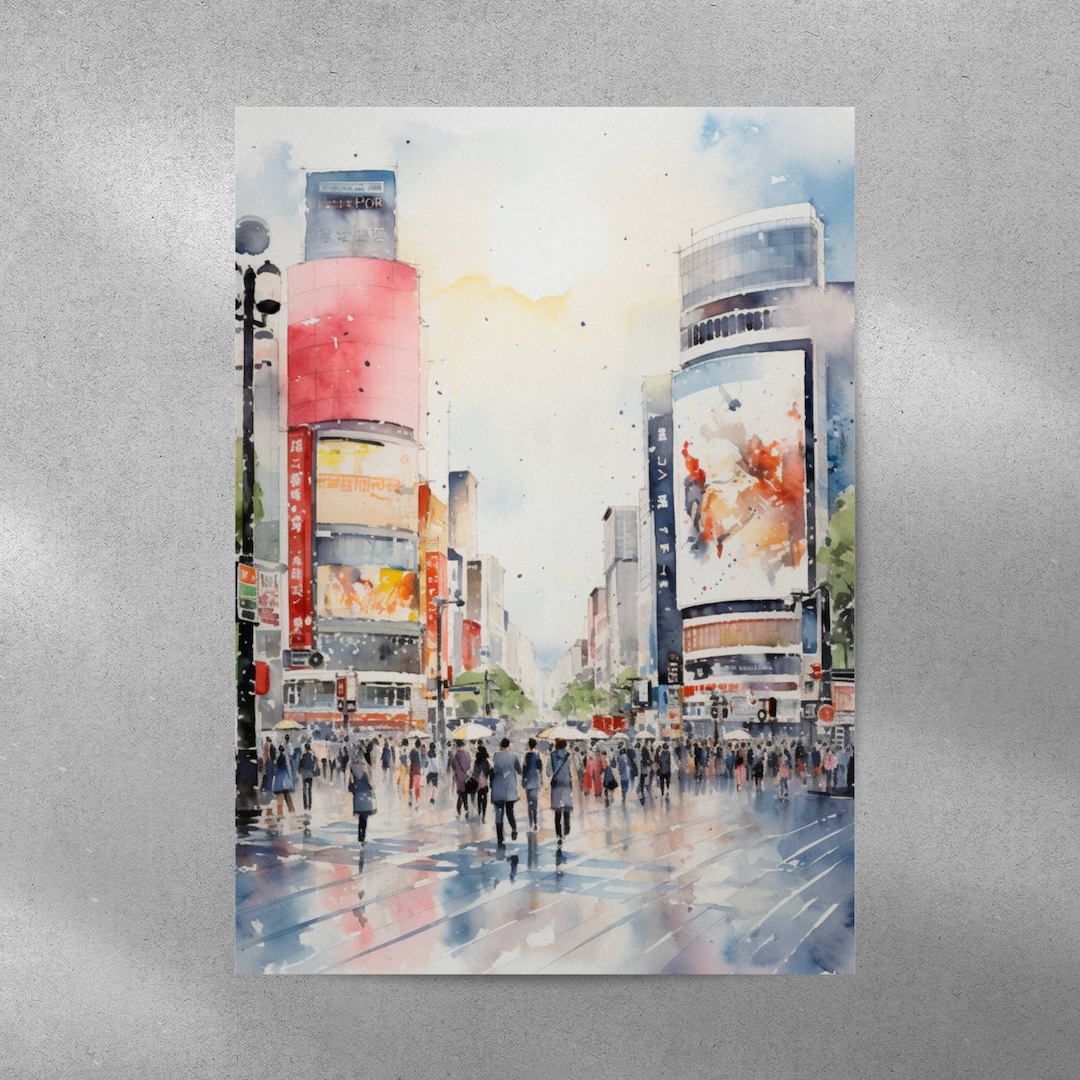 Shibuya Crossing Poster Digital Poster Digital Download - Etsy