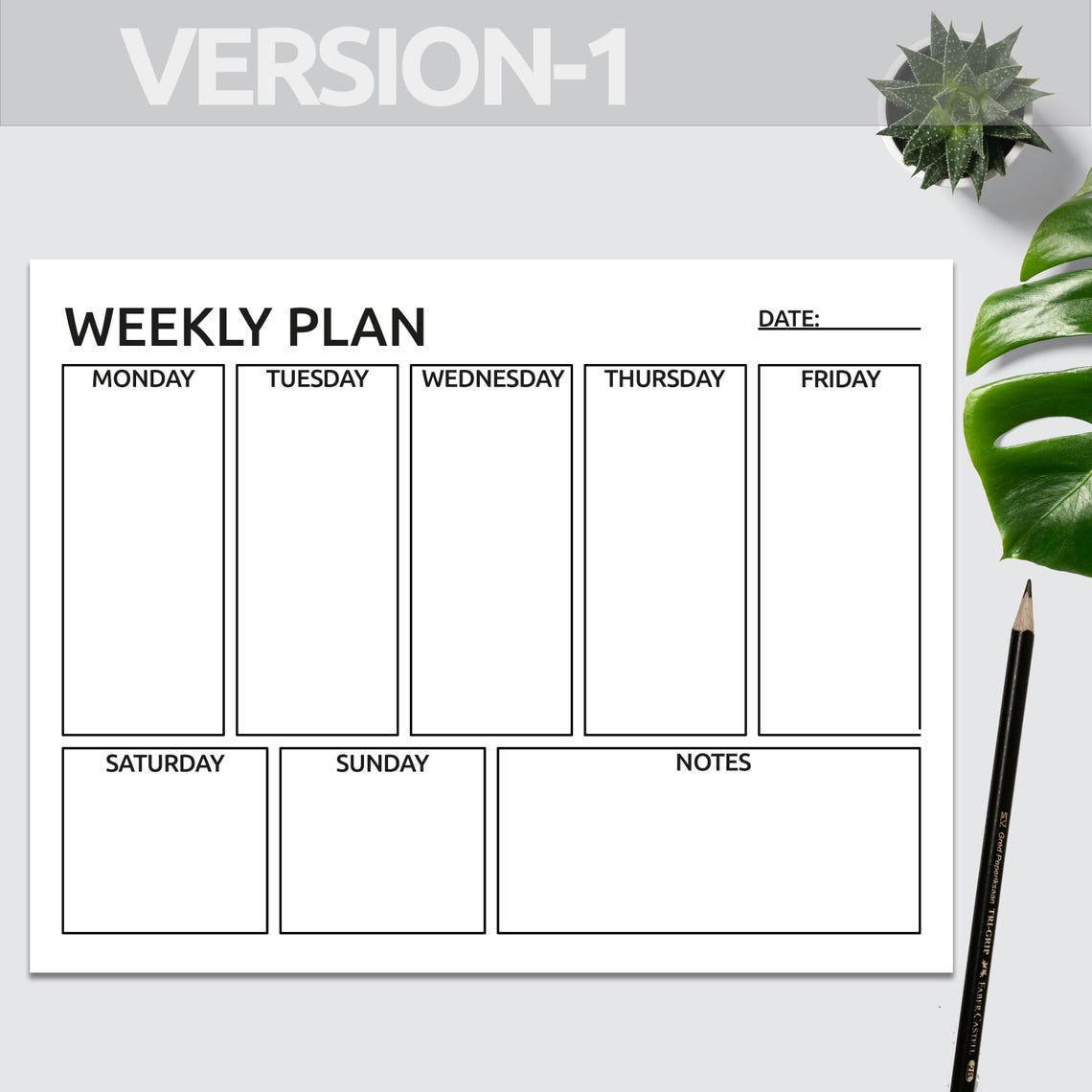 Weekly Schedule Template | Weekly Planner Printable | Weekly Planner ...