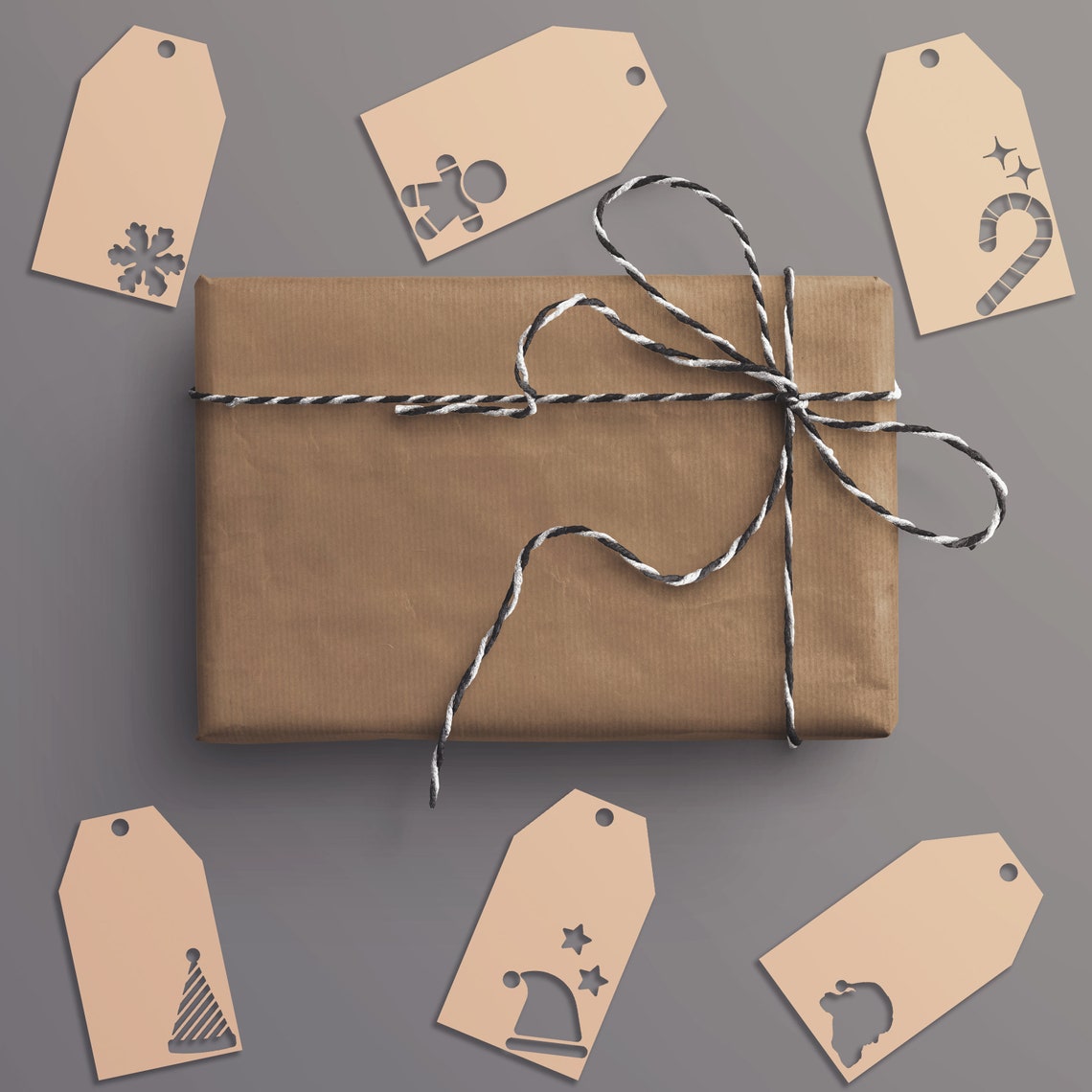 Christmas Gift Tag Templates | Christmas Tag Laser File | Christmas ...