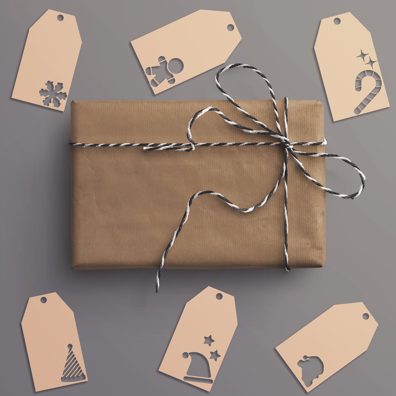 Christmas Gift Tag Templates | Christmas Tag Laser File | Christmas ...
