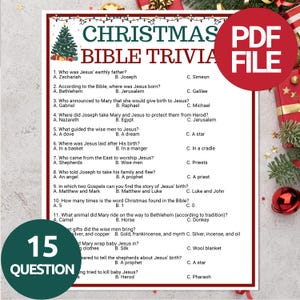 Christmas Bible Trivia Game | Christmas Nativity Game | Fun Christmas ...