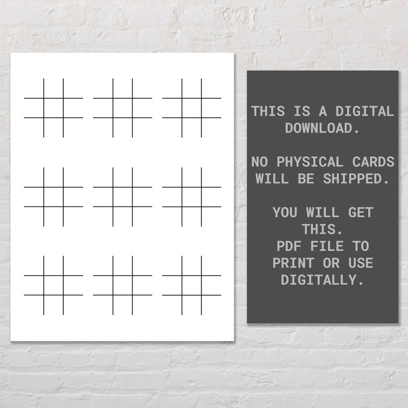 Printable Tic Tac Toe Game | Tic Tac Toe Game Sheet | Game Activity ...