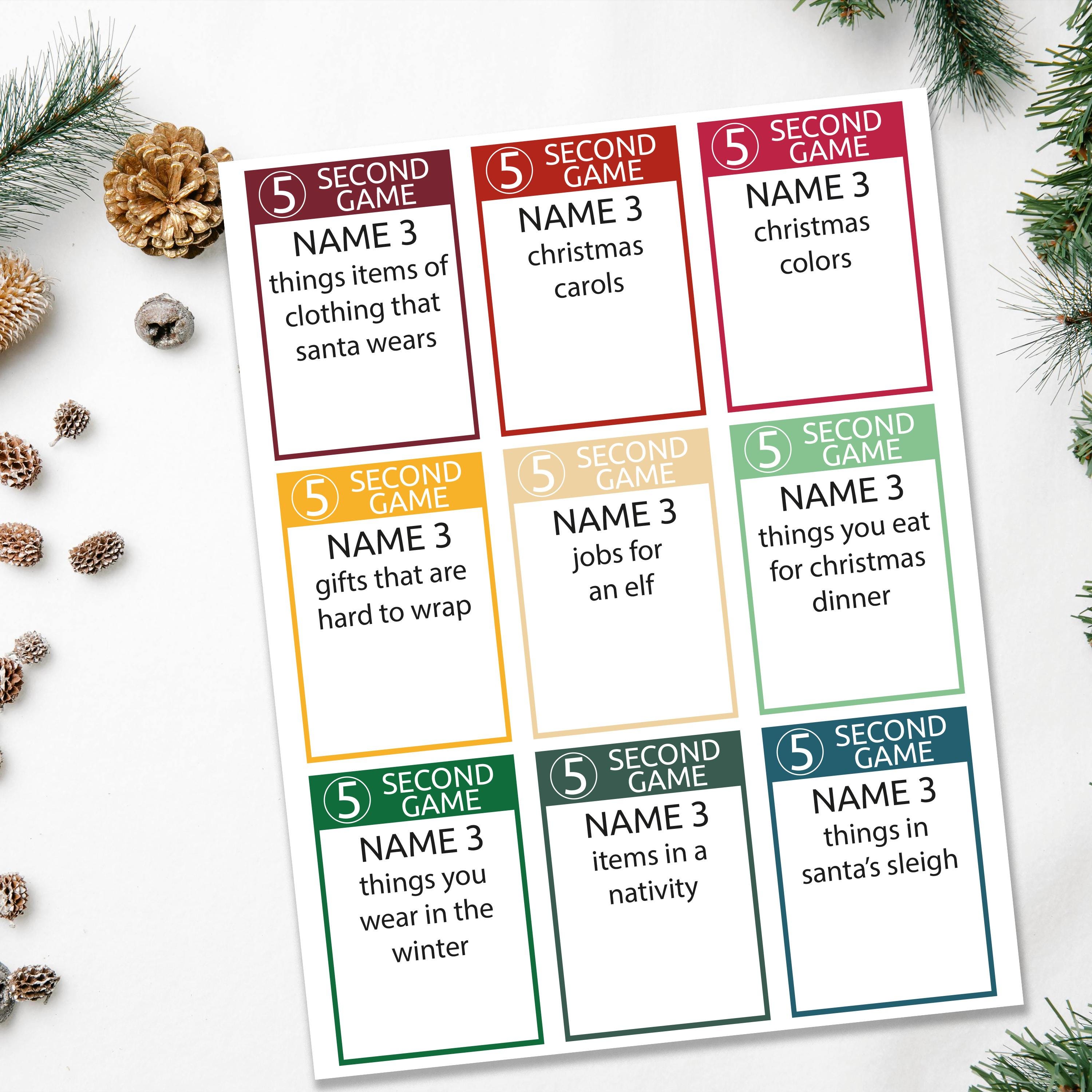 Christmas 5 Second Game | Christmas Party Game | Christmas Family Game ...