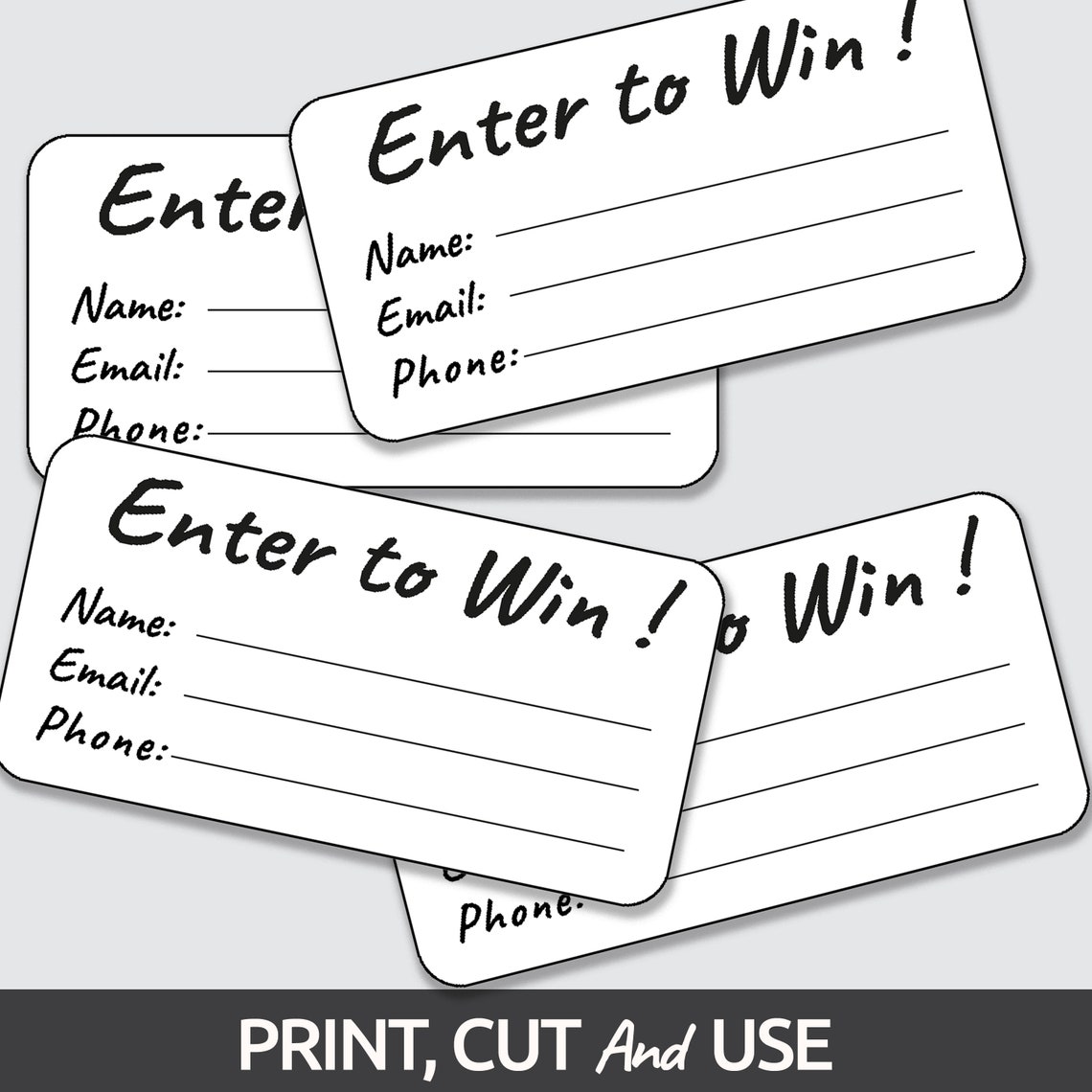 Printable Raffle Tickets Enter to Win Tickets Enter to Win Printable ...