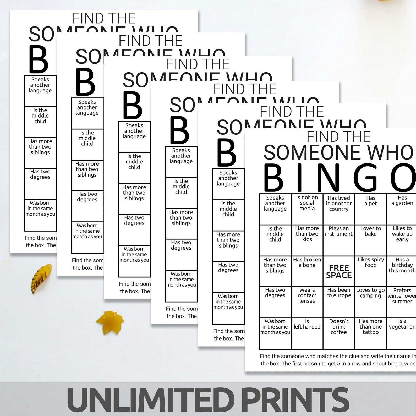 Editable Get to Know You Bingo | Icebreaker Bingo Find Someone Who ...